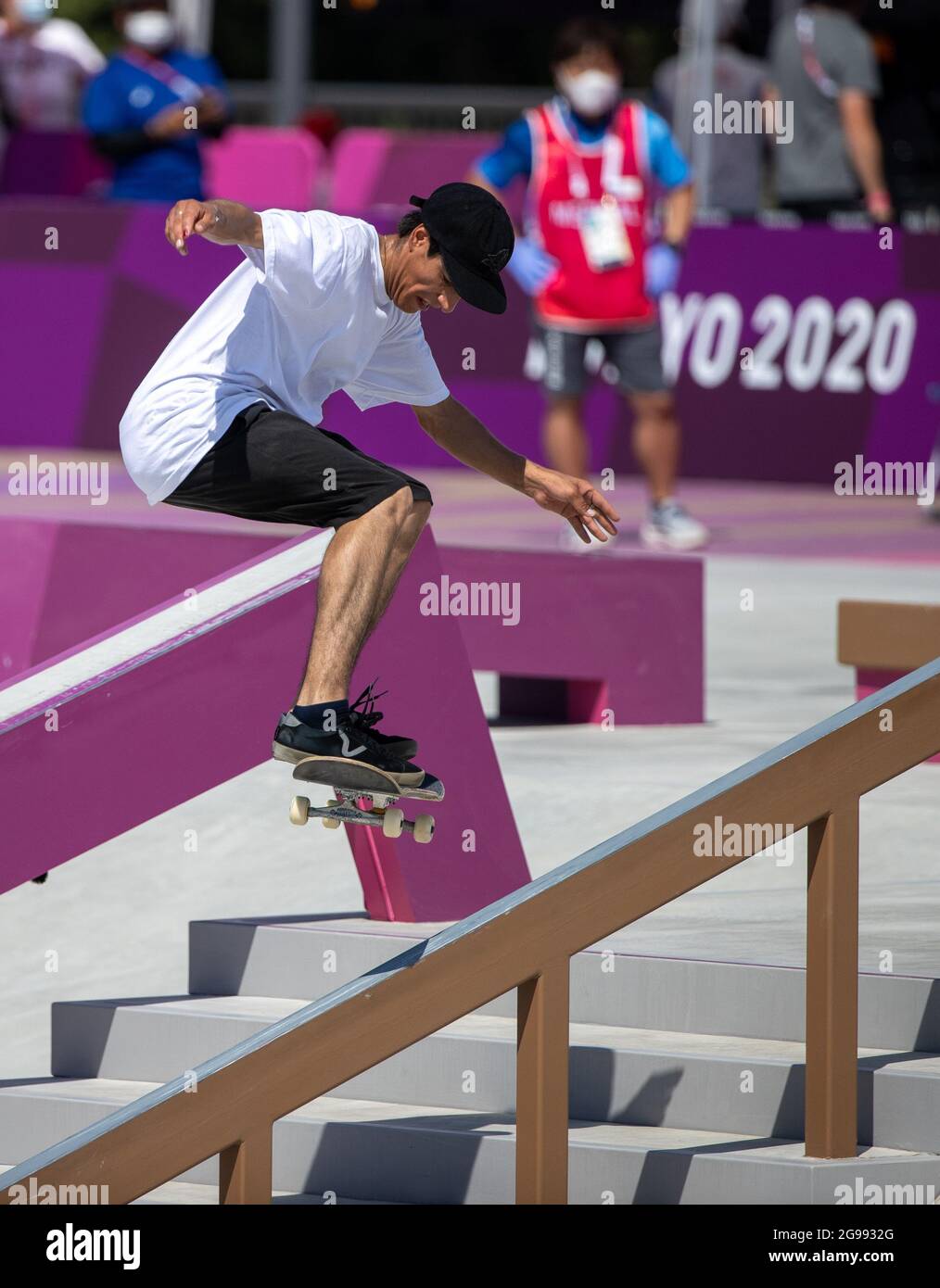 Tokyo, Japan. 25th July, 2021. Micky Papa competes in the Men's ...