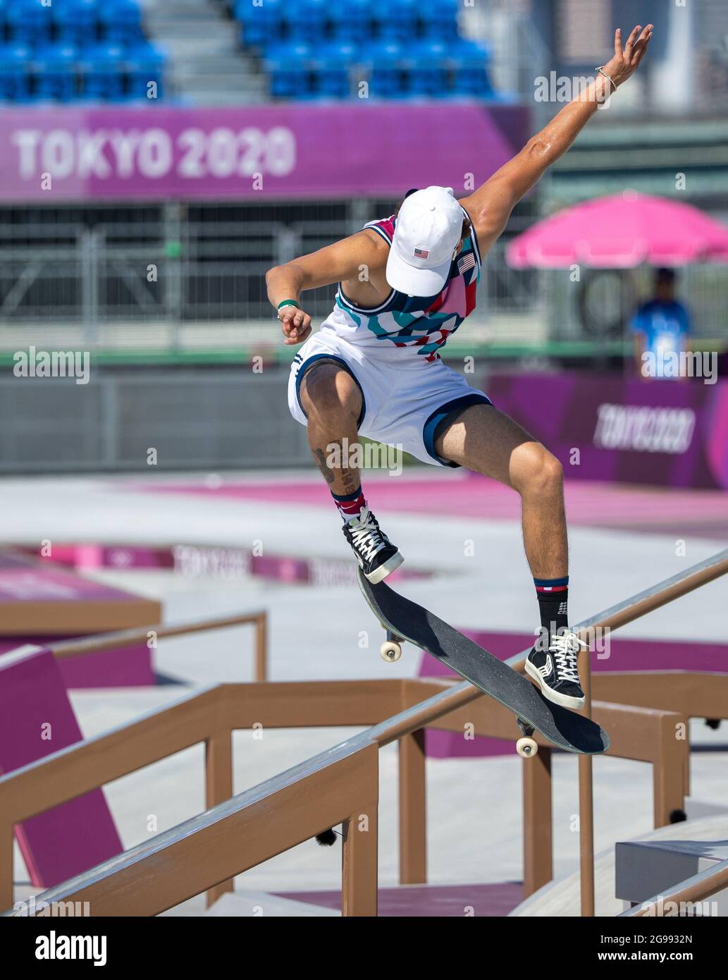 Tokyo, Japan. 25th July, 2021. Jagger Eaton competes in the Men's ...
