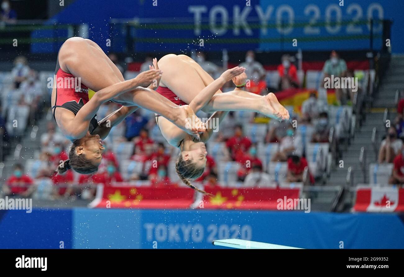 Tokio, Japan. 25th July, 2021. Swimming: Olympics, water diving ...
