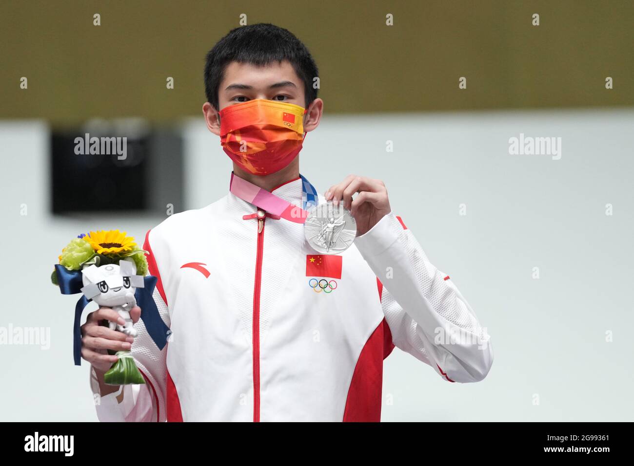 Tokyo, Japan. 25th July, 2021. Sheng Lihao of China react during the ...