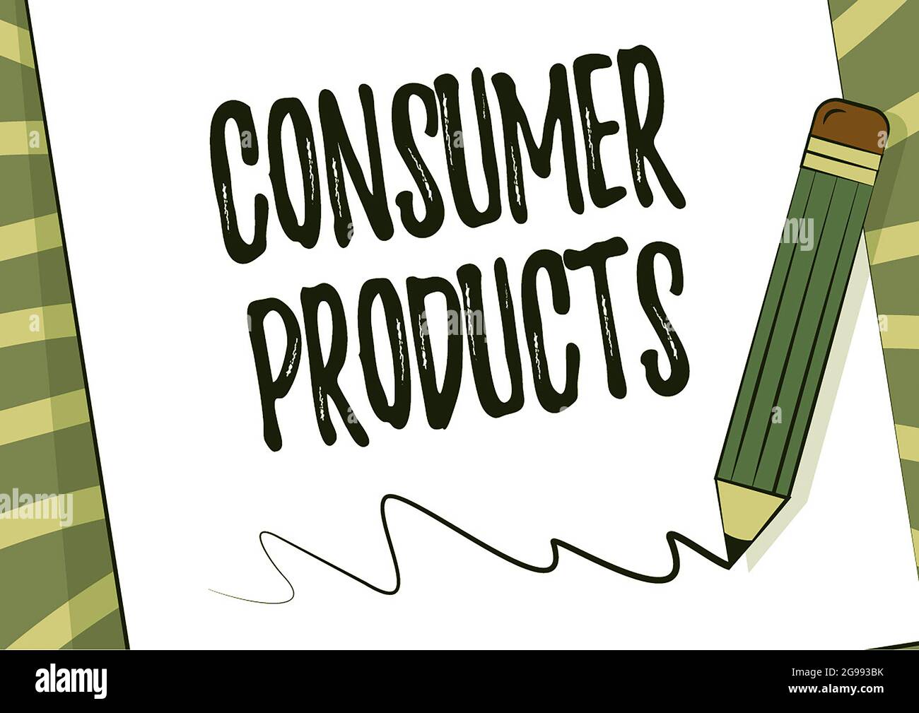 Sign displaying Consumer Products. Business concept goods bought for ...