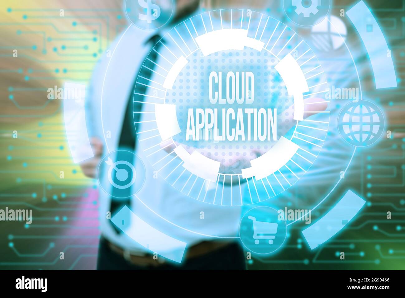 Handwriting text Cloud Application. Business approach the software ...