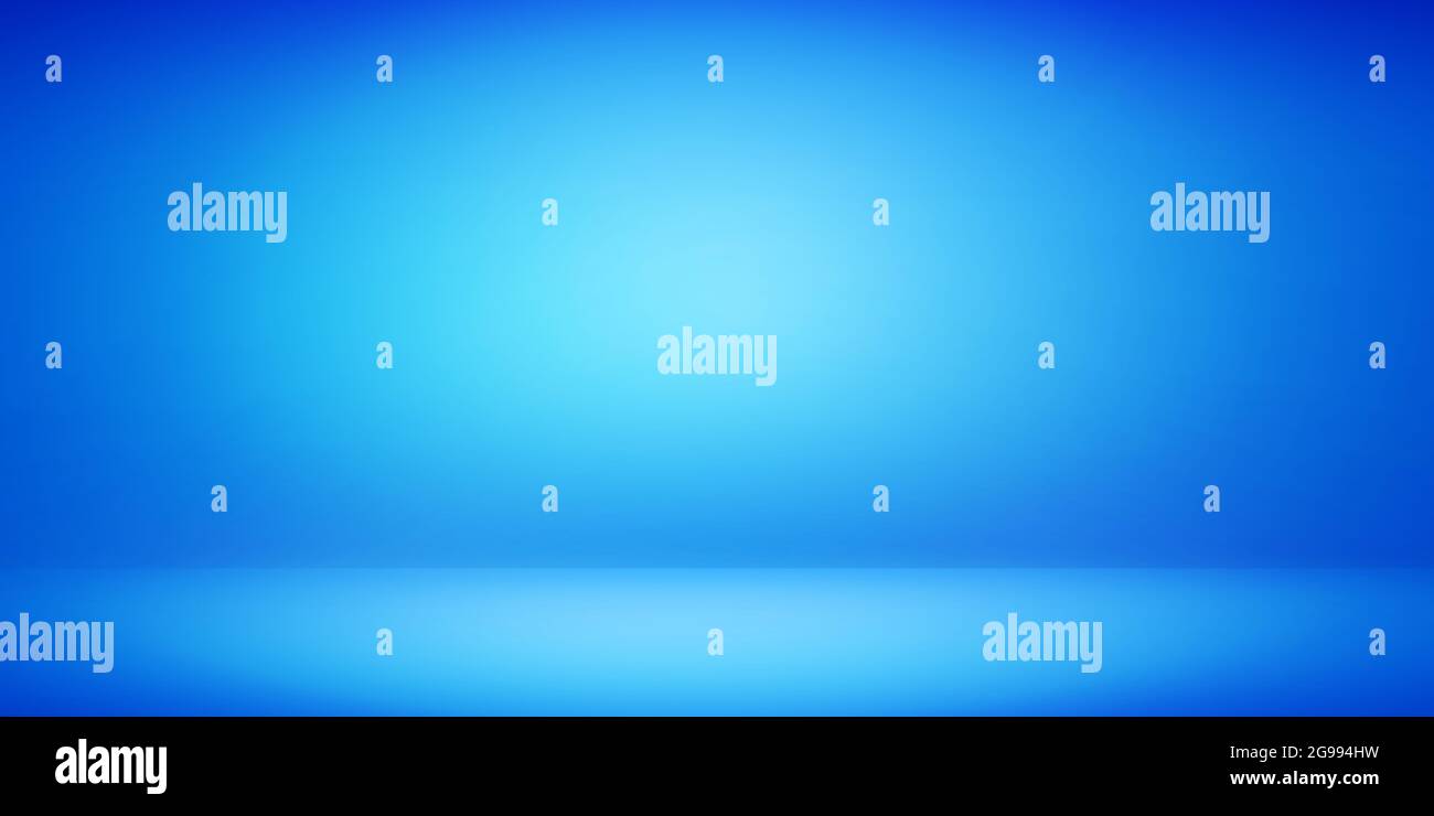 3D Rendered Free Empty Space room in modern blue color, Abstract room ...