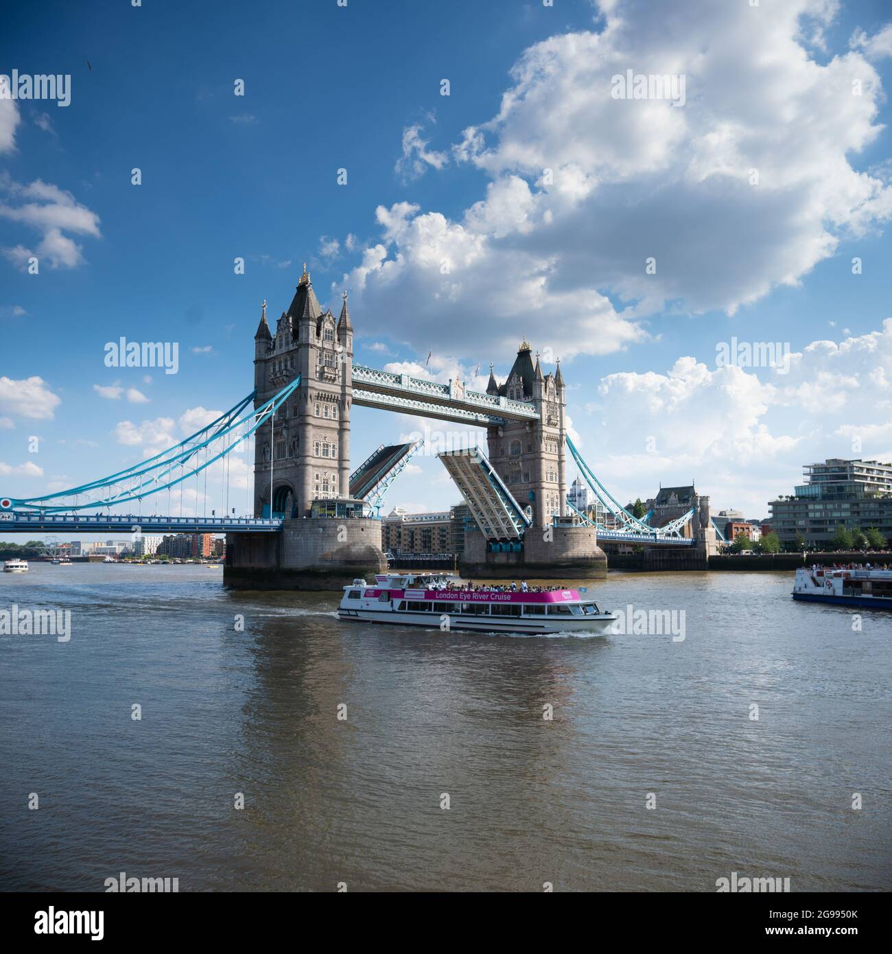 Tower bridge open hi-res stock photography and images - Alamy