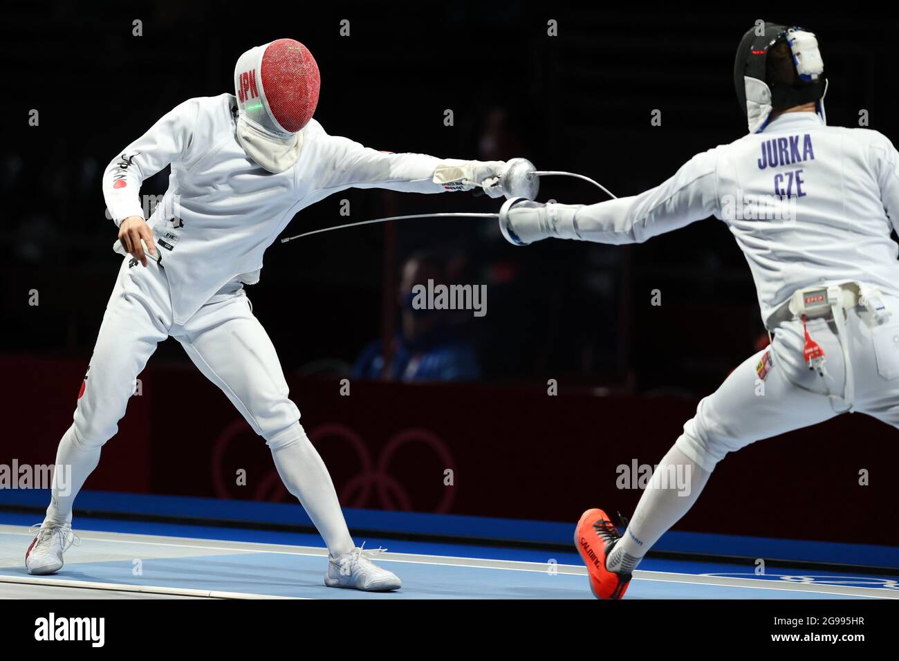 Chiba, Japan. 25th July, 2021. (L to R) Kazuyasu Minobe (JPN), Jakub ...