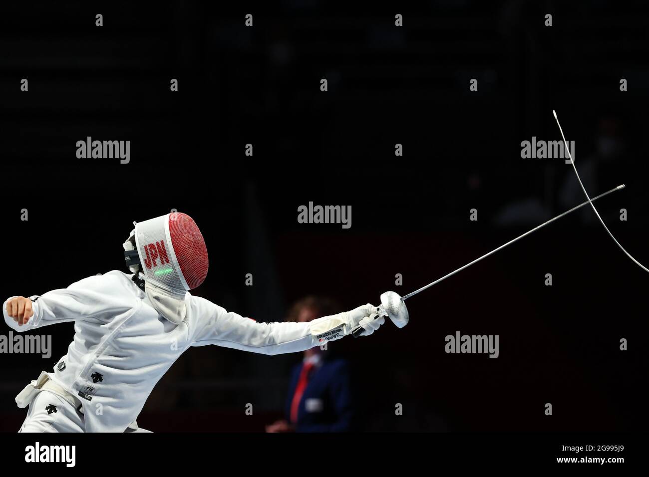 Chiba, Japan. 25th July, 2021. Kazuyasu Minobe (JPN) Fencing : Men's ...
