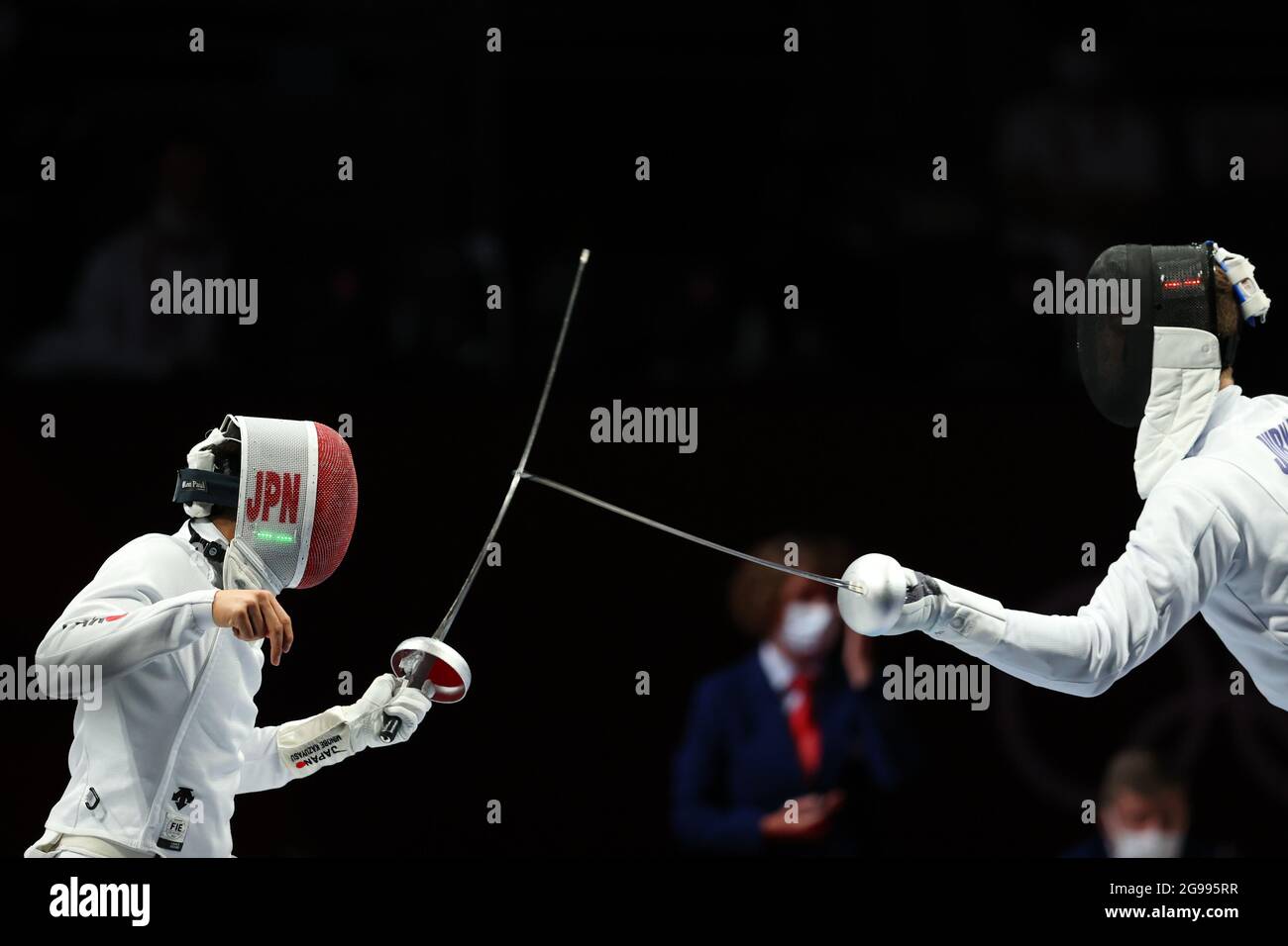 Chiba, Japan. 25th July, 2021. (L to R) Kazuyasu Minobe (JPN), Jakub ...