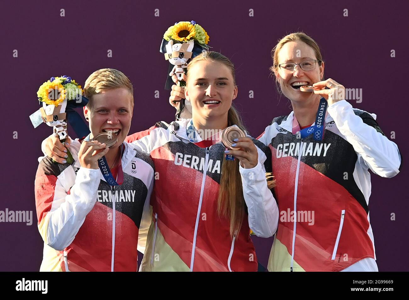 Tokio, Japan. 25th July, 2021. Archery: Olympics, Olympic Archery, Team ...