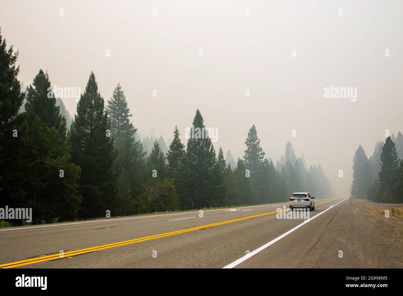 Heavy smoke blankets the area around the fire. The Dixie fire continues ...