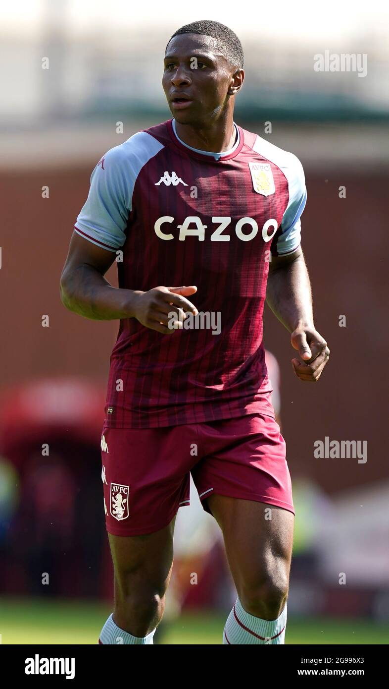 Stoke, England, 24th July 2021. Kortney Hause of Aston Villa during the ...