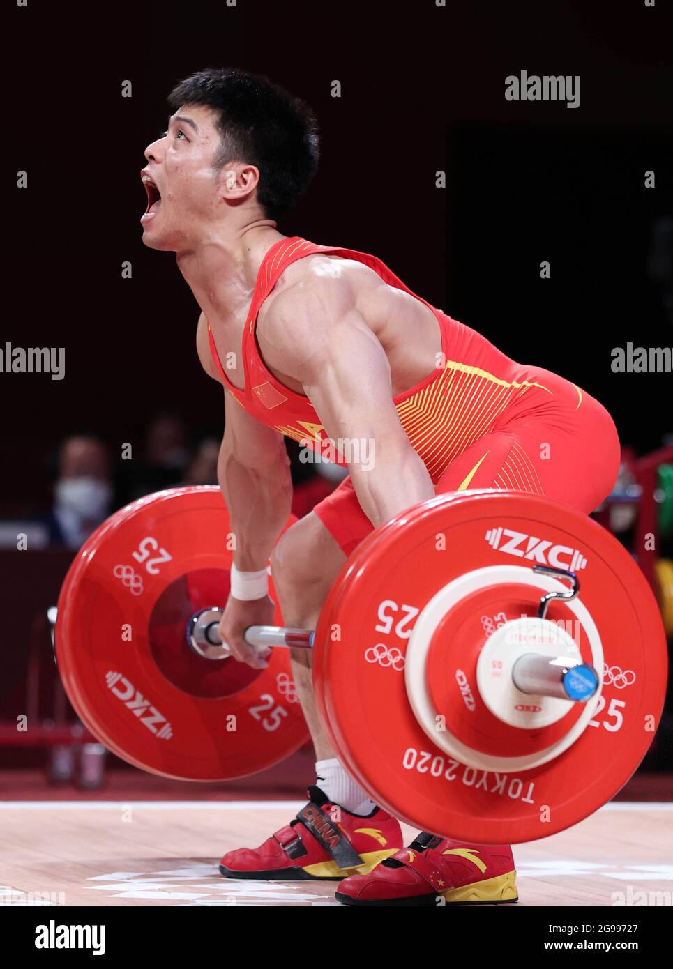 Tokyo, Japan. 25th July, 2021. Li Fabin of China competes during the ...