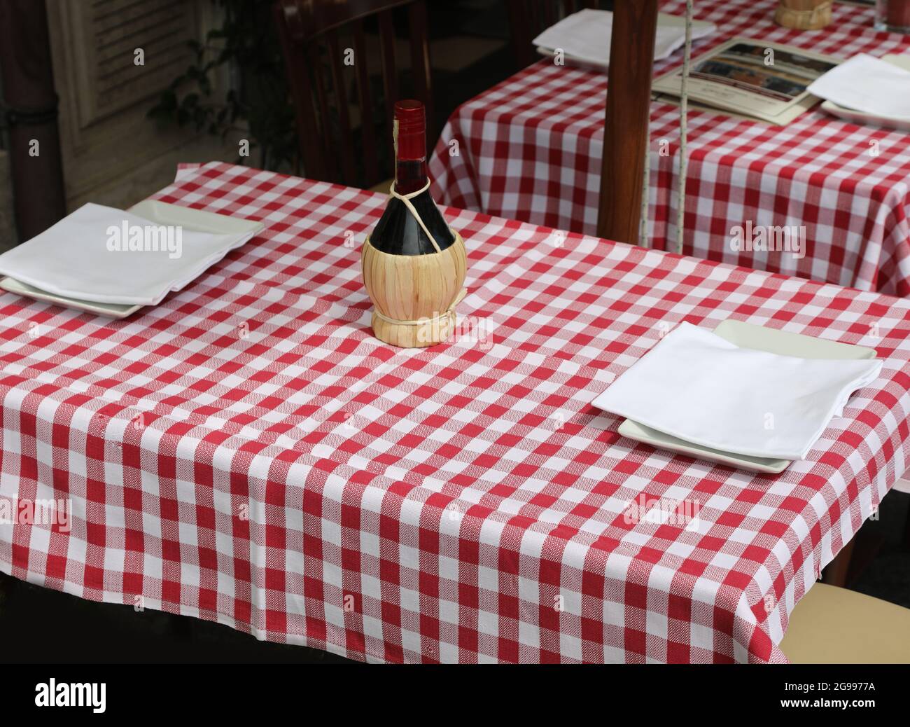 Italian Checkered Tablecloth