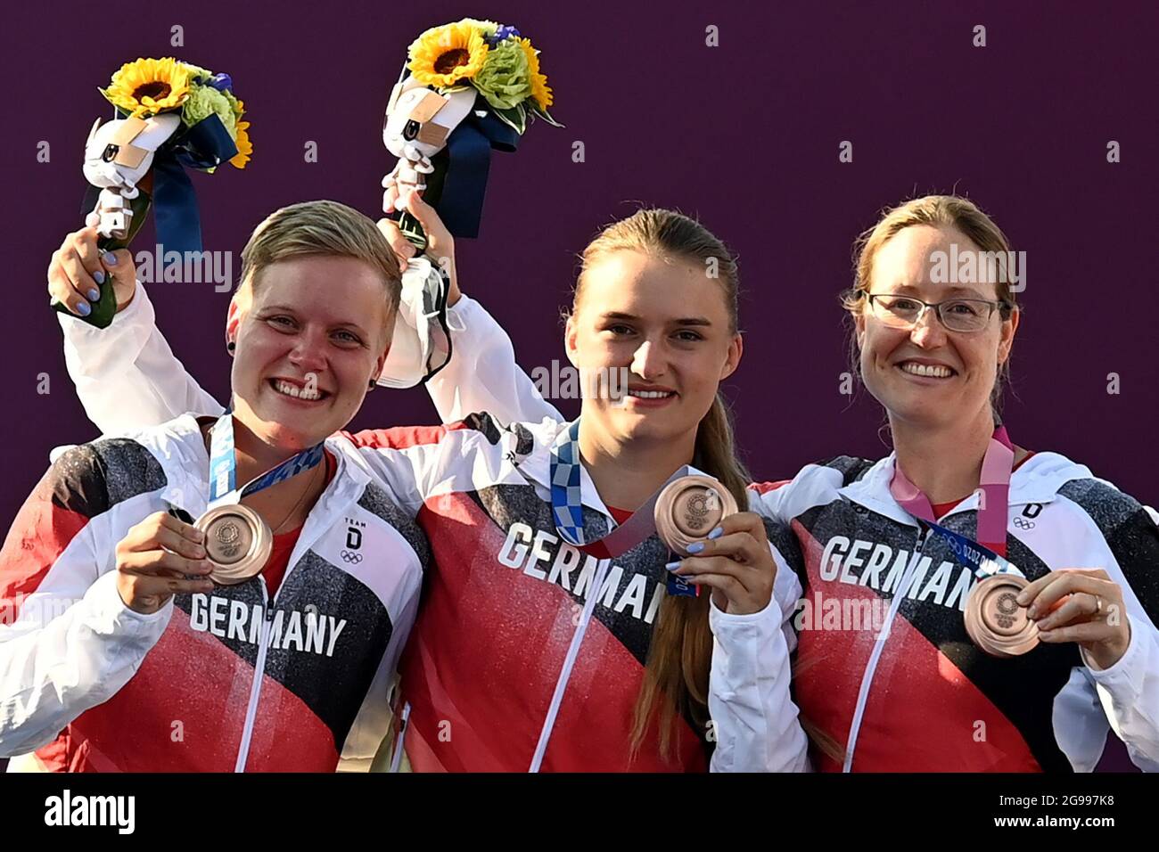 Tokio, Japan. 25th July, 2021. Archery: Olympics, Olympic Archery, Team ...