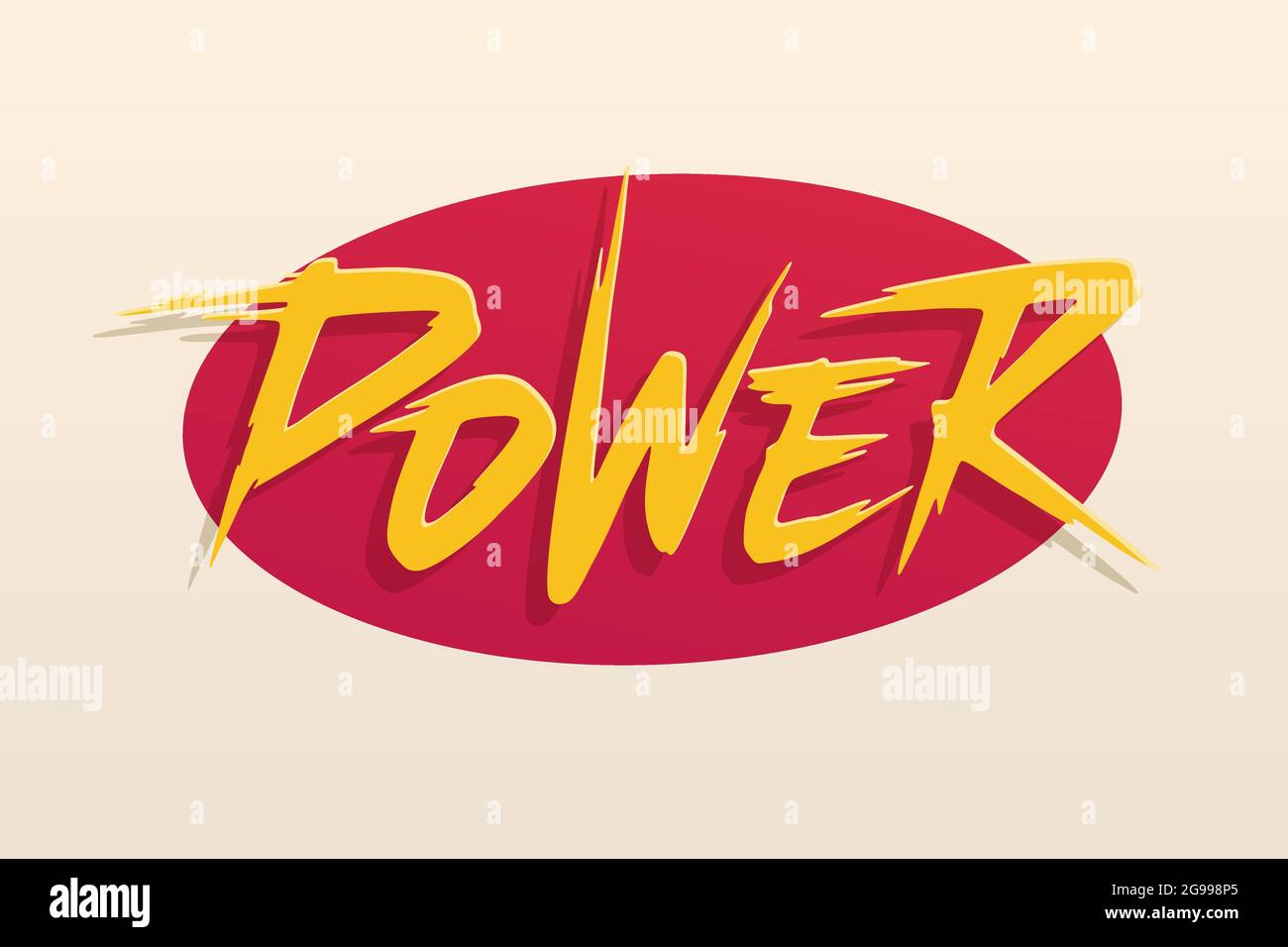 Power vector lettering Stock Vector Image & Art - Alamy