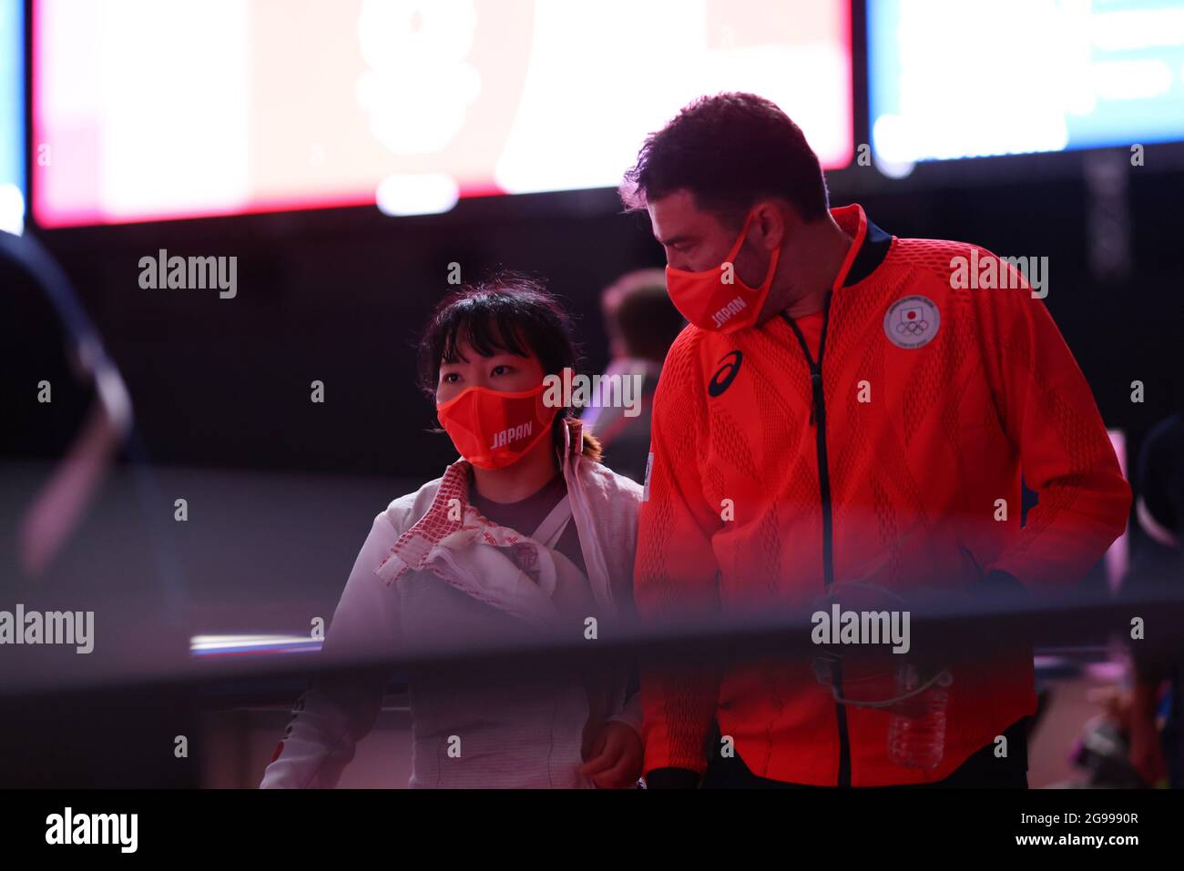 Chiba, Japan. 25th July, 2021. Yuka Ueno (JPN) Fencing : Women's Foil Individual Round of 16 ...