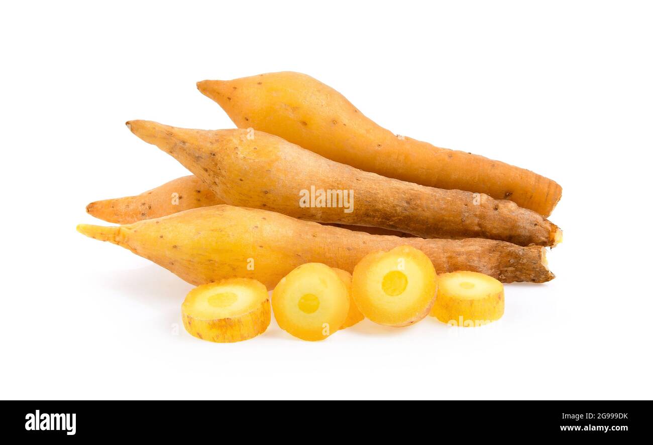 Finger root on white background Stock Photo - Alamy