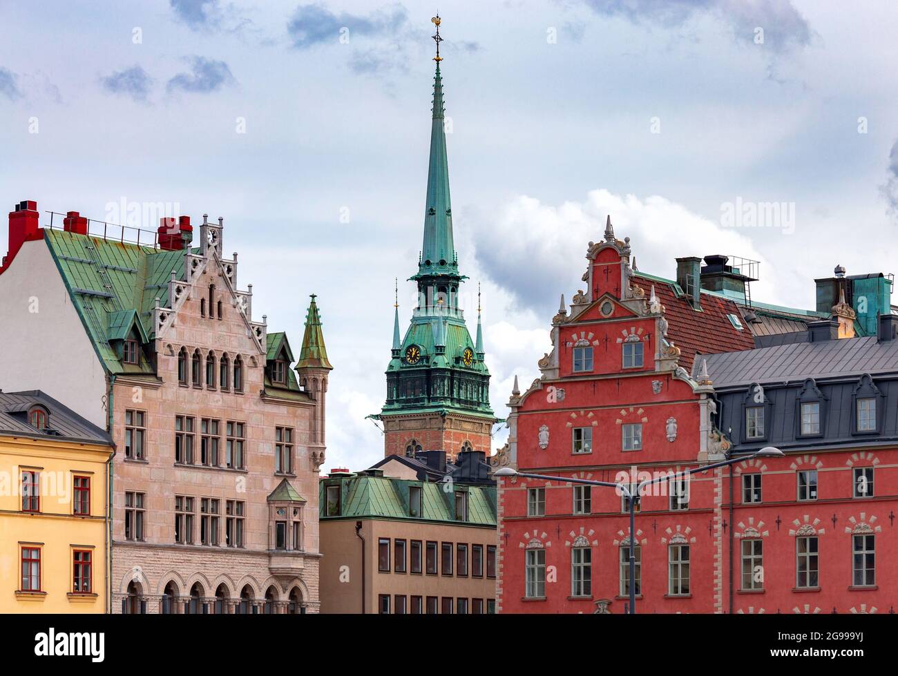 The famous square Birger Jarl Borg on the island of Galma Stan ...