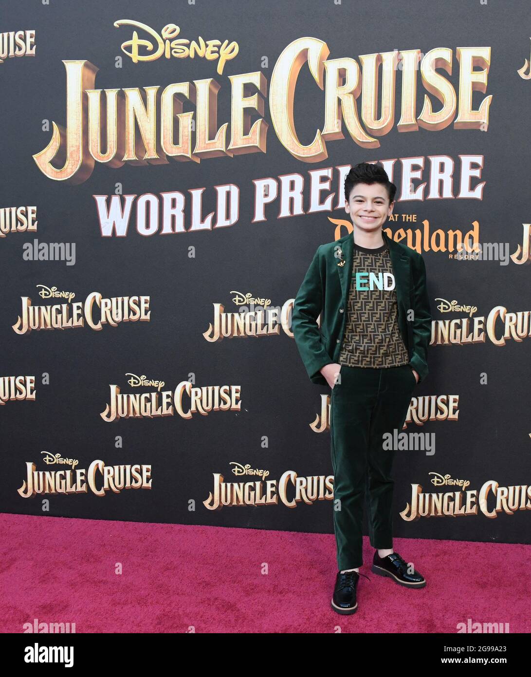 Raphael Alejandro arrives at Disney's JUNGLE CRUISE World Premiere held ...