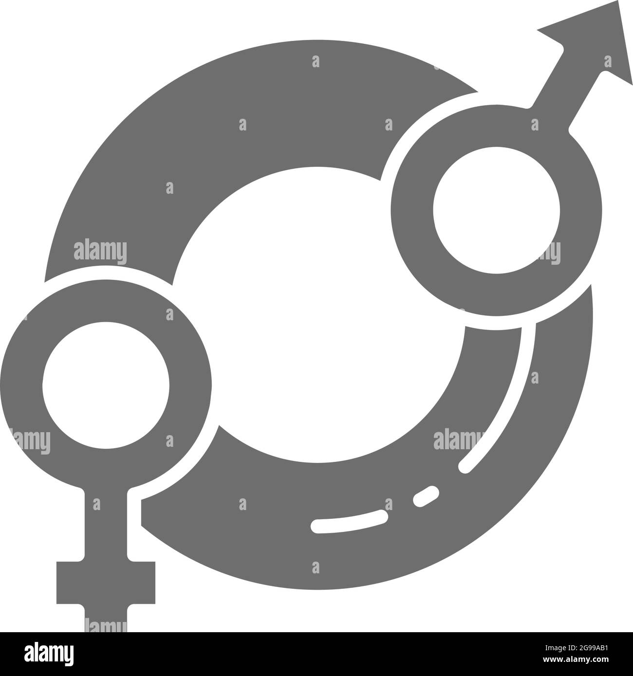 Child gender selection grey icon. Isolated on white background Stock ...