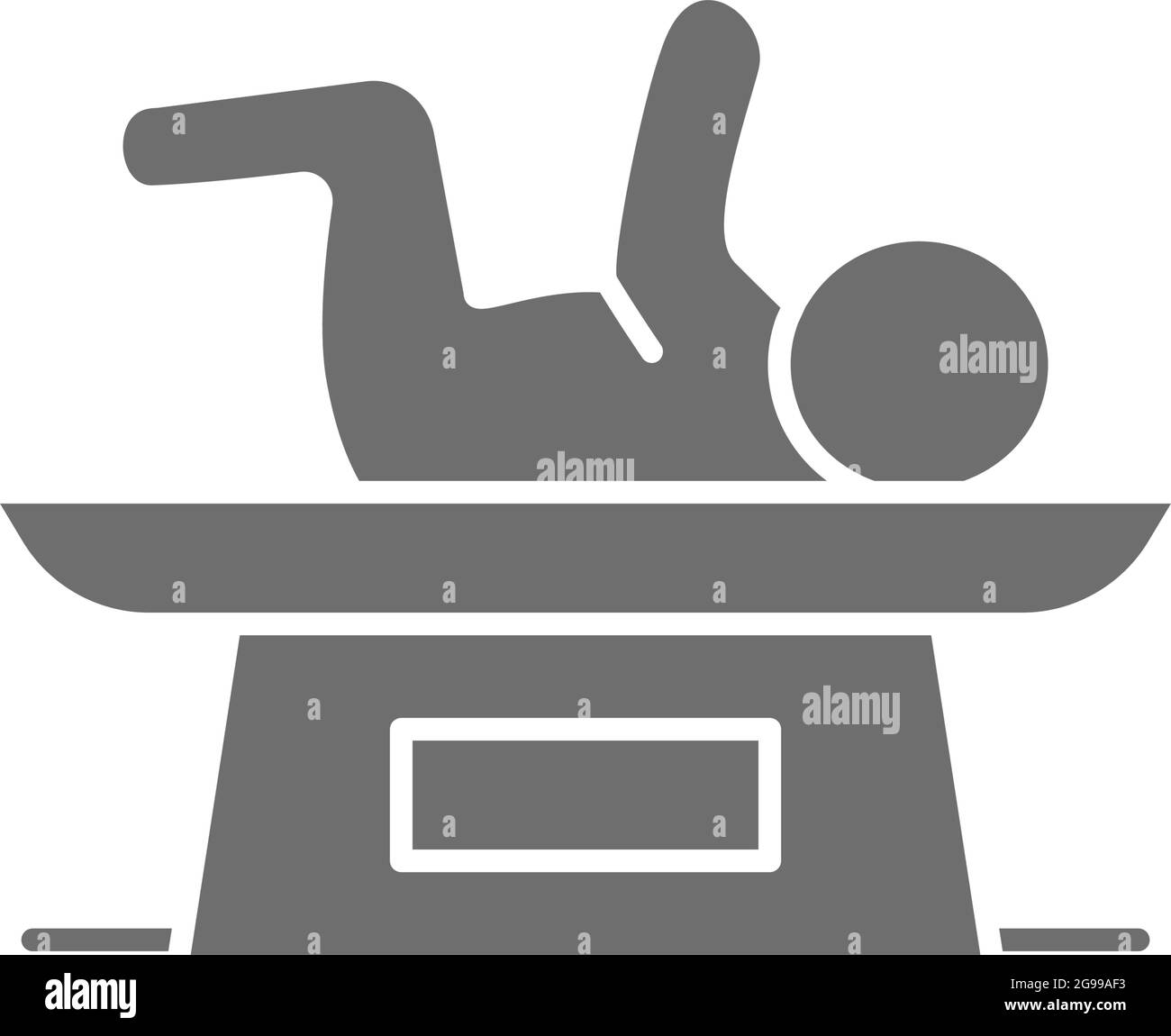 Child weighing scale Cut Out Stock Images & Pictures - Alamy