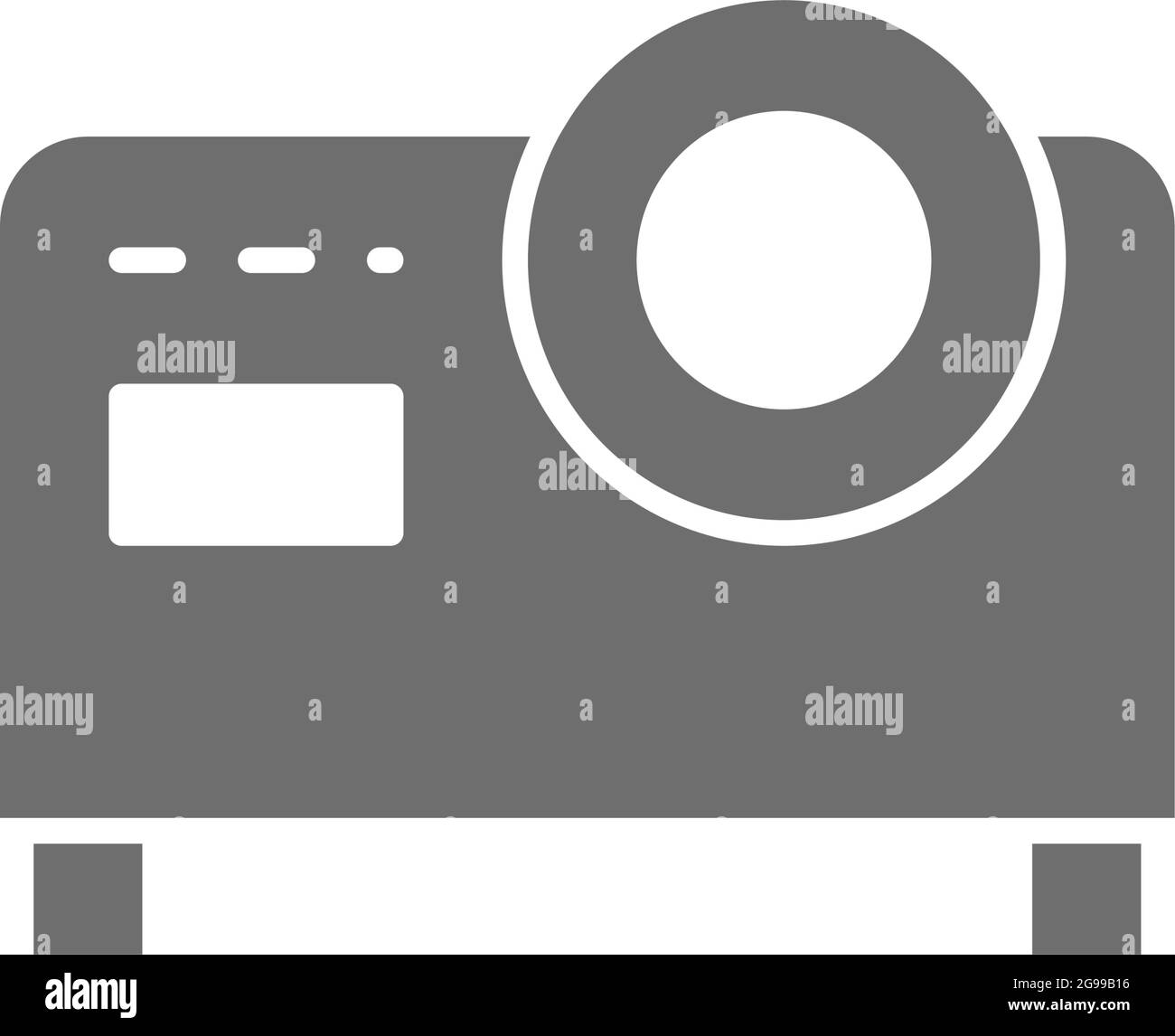 Film projector monochrome Stock Vector Images - Alamy