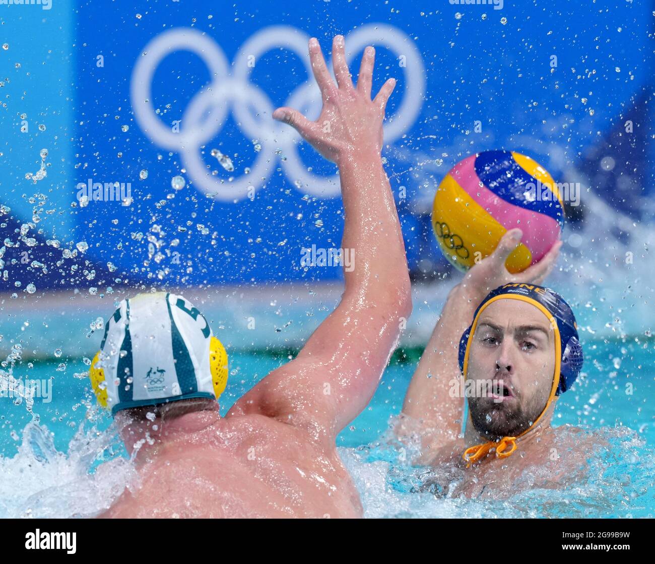 Tokyo, Japan. 25th July, 2021. Australia's Nathan Power (L) competes ...