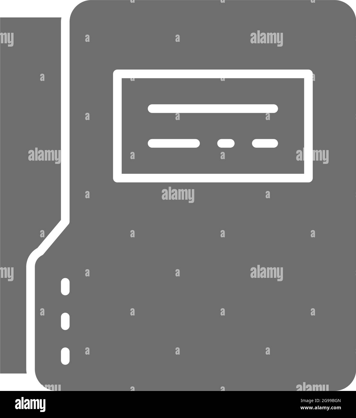 Vector file folder, dossier folder grey icon Stock Vector Image & Art ...