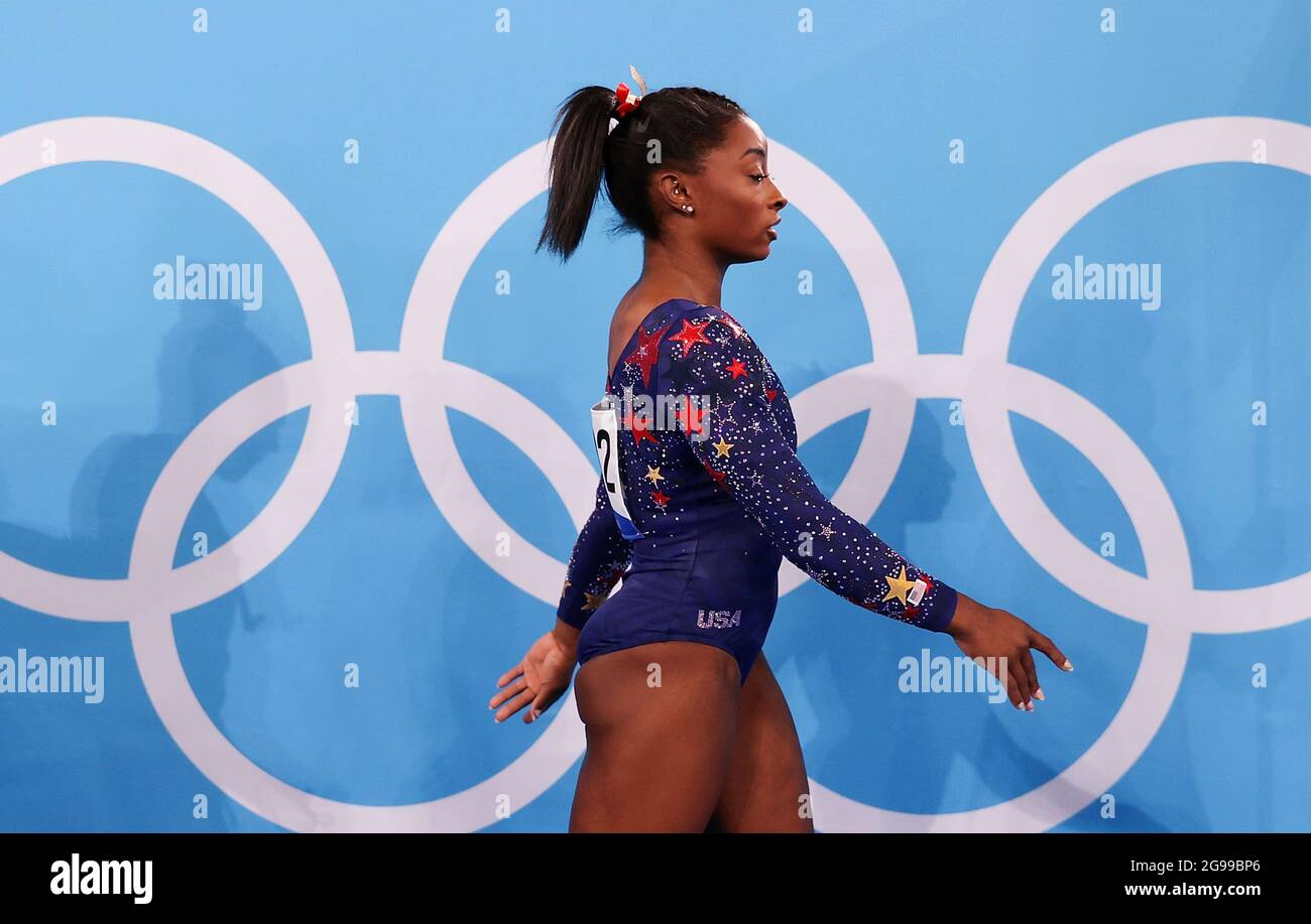 Tokyo, Japan. 25th July, 2021. Simone Biles of the United States ...