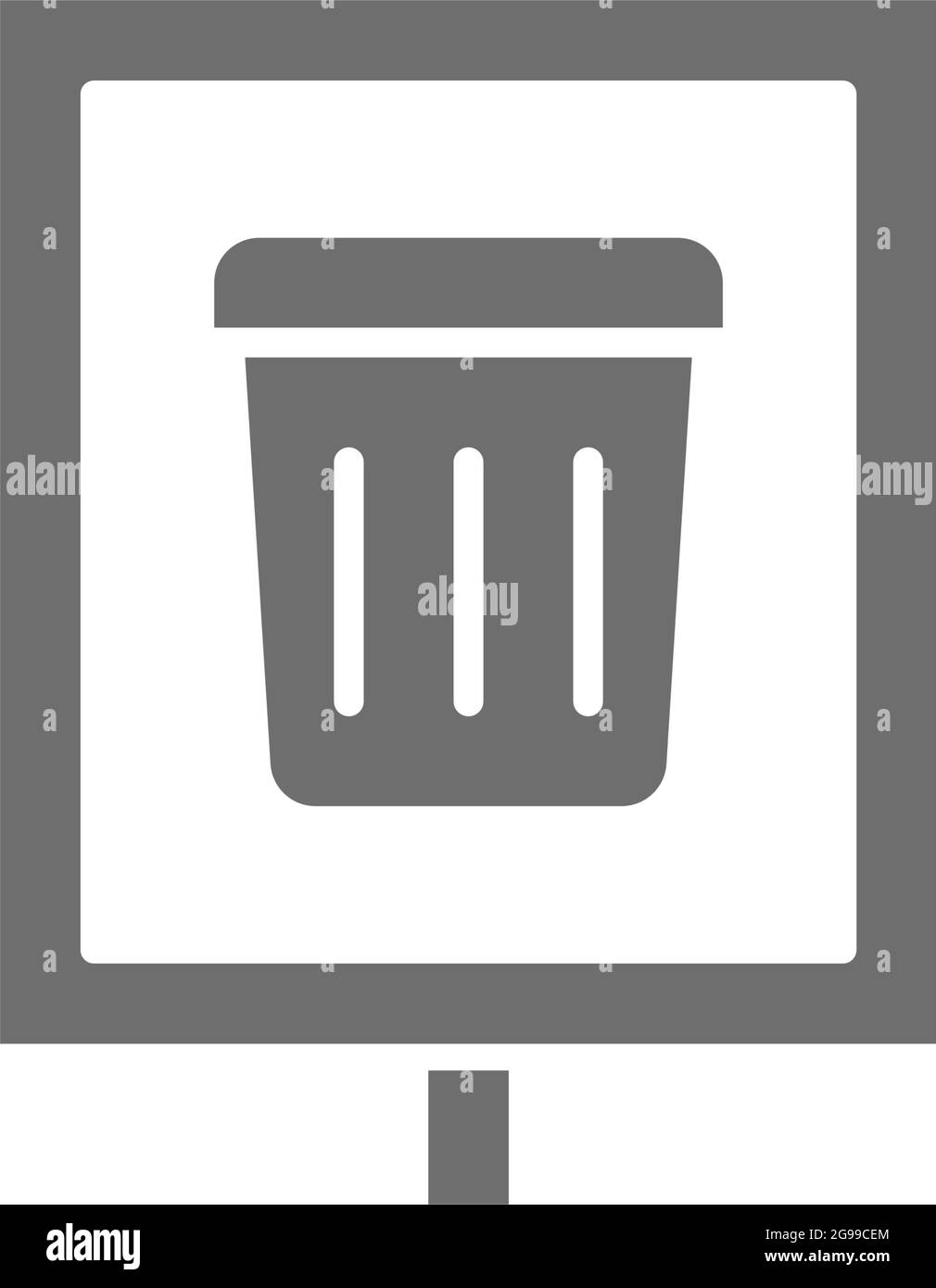 Garbage recycling information sign Stock Vector Images - Alamy