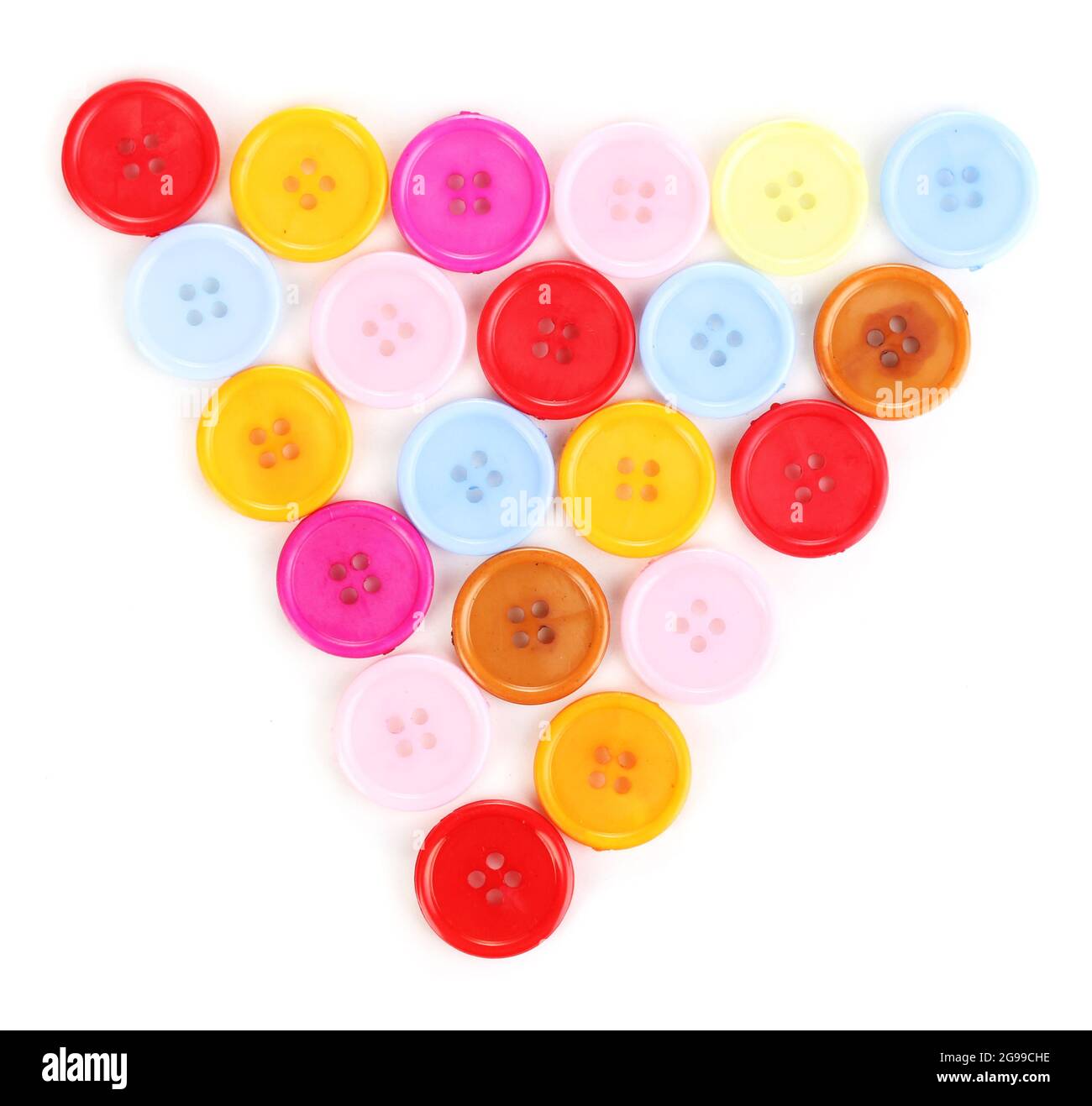 Colorful sewing buttons isolated on white Stock Photo - Alamy