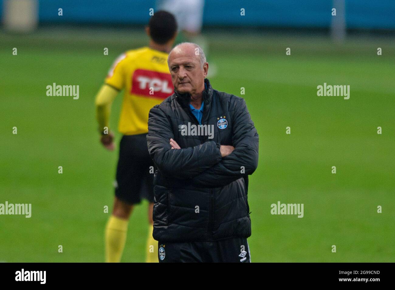 Técnico Luiz Felipe Scolari do Grêmio, durante a partida entre Grêmio e ...