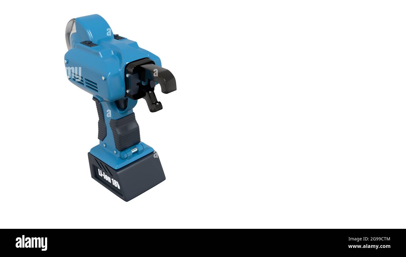 electrical rebar wire tier tool. isolated concept industrial 3D ...