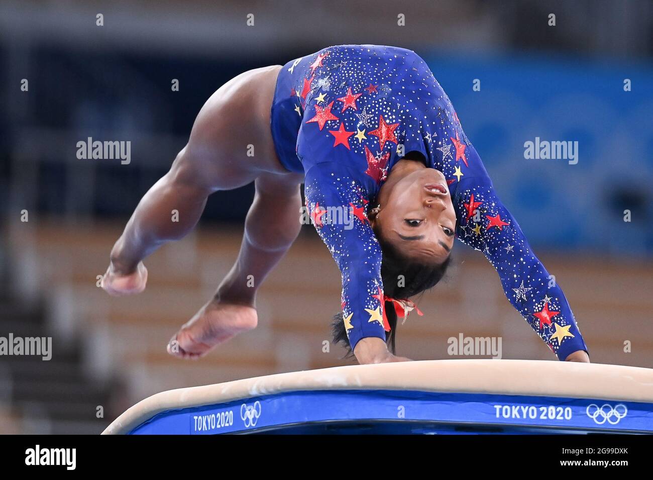 Tokyo, Japan. 25th July, 2021. Simone Biles of the United States ...