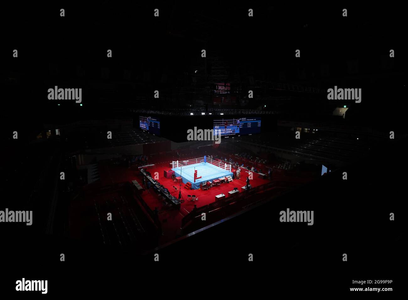 Tokyo, Japan. 25th July, 2021. the Kokugikan Arena Boxing : during the ...