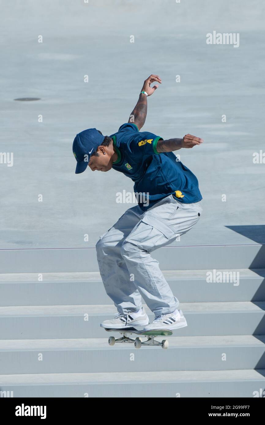Felipe Gustavo (BRA) Skateboarding, Men's Street Prelims JULY 25, 2021 ...