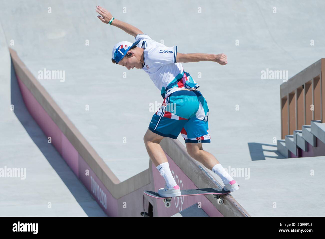 Jake Ilardi (USA) Skateboarding, Men's Street Prelims JULY 25, 2021 ...