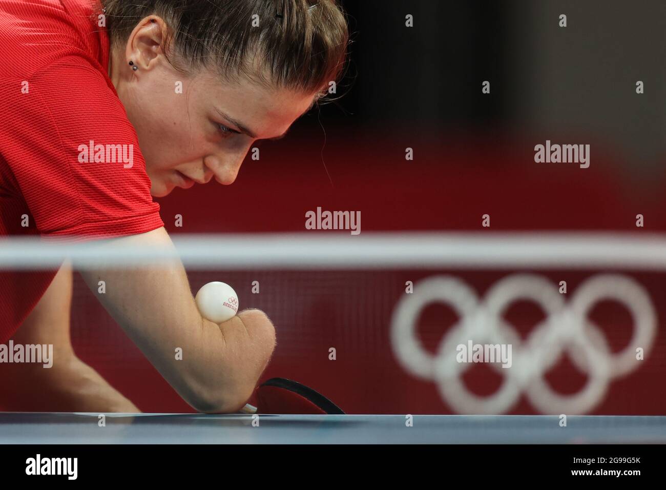 (210725) -- TOKYO, July 25, 2021 (Xinhua) -- Natalia Partyka of Poland ...