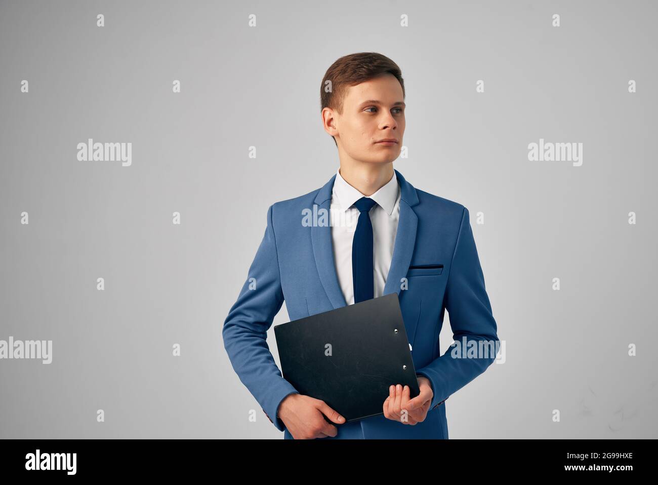 business man in suit office manager documents success Stock Photo - Alamy