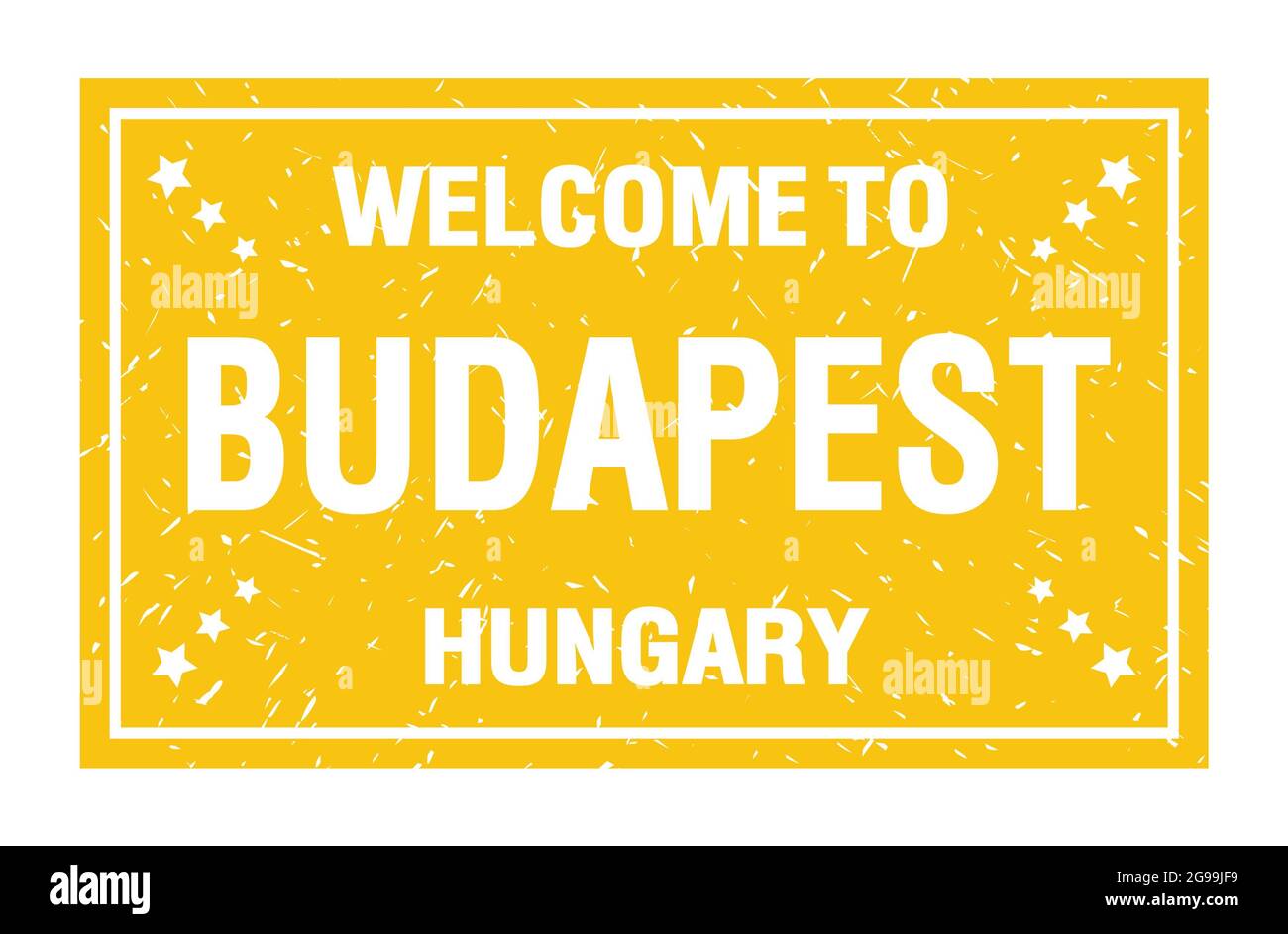 Welcome budapest stamp hi-res stock photography and images - Alamy