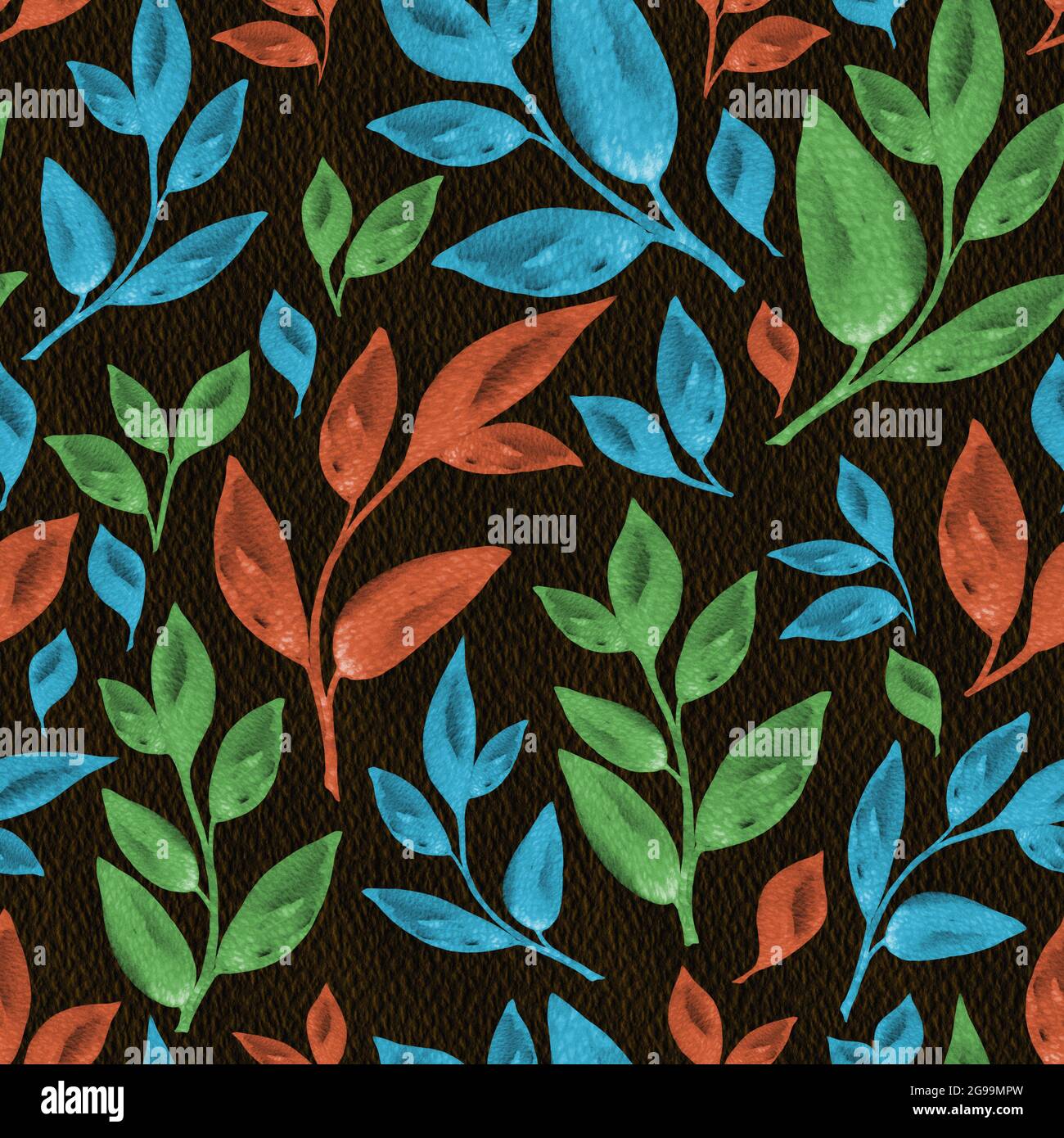 Seamless floral pattern dark watercolor hi-res stock photography and ...