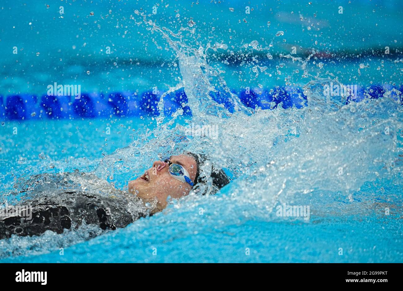 Tokio, Japan. 25th July, 2021. Swimming: Olympics, preliminaries, women ...