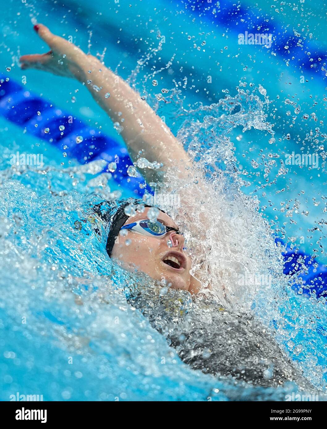 Tokio, Japan. 25th July, 2021. Swimming: Olympics, preliminaries, women ...