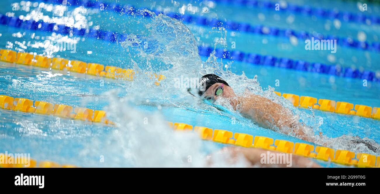 Tokio, Japan. 25th July, 2021. Swimming: Olympics, 200m freestyle, men ...