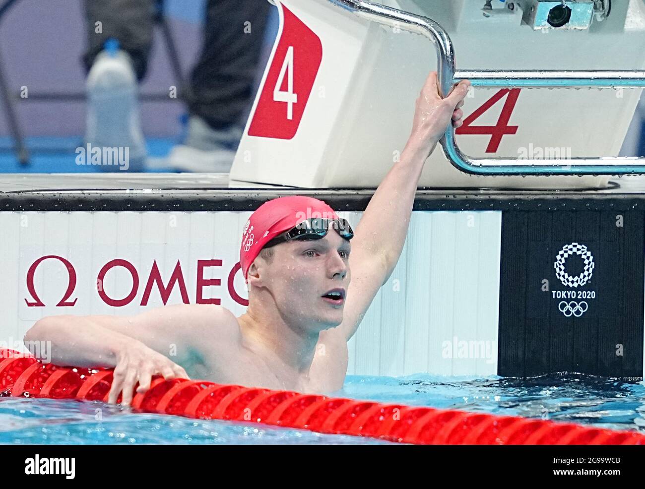 Tokio, Japan. 25th July, 2021. Swimming: Olympics, 200m freestyle, men ...
