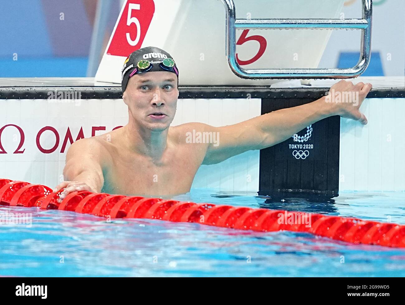Tokio, Japan. 25th July, 2021. Swimming: Olympics, 200m freestyle, men ...