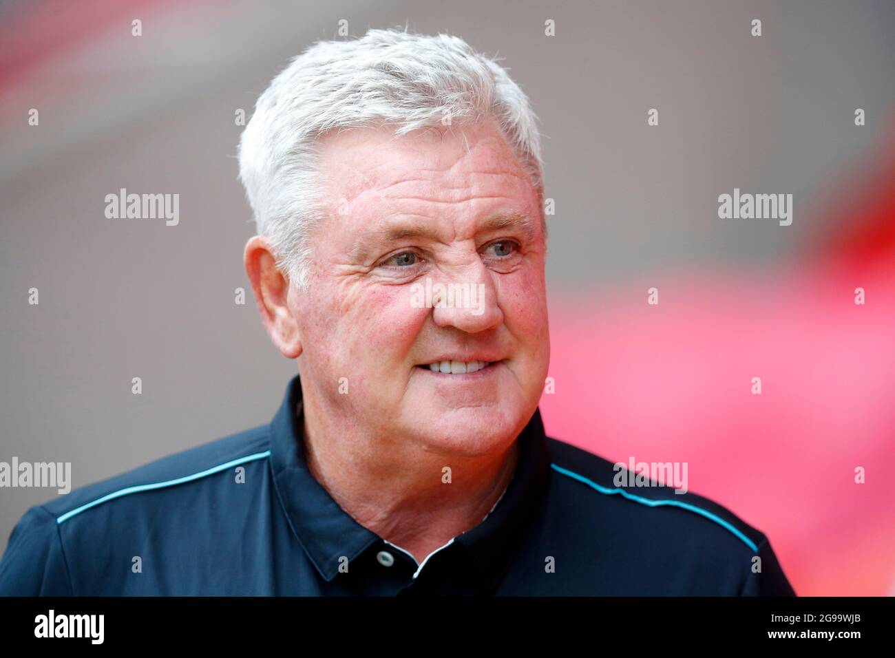Doncaster, England, 23rd July 2021. Steve Bruce manager of Newcastle ...
