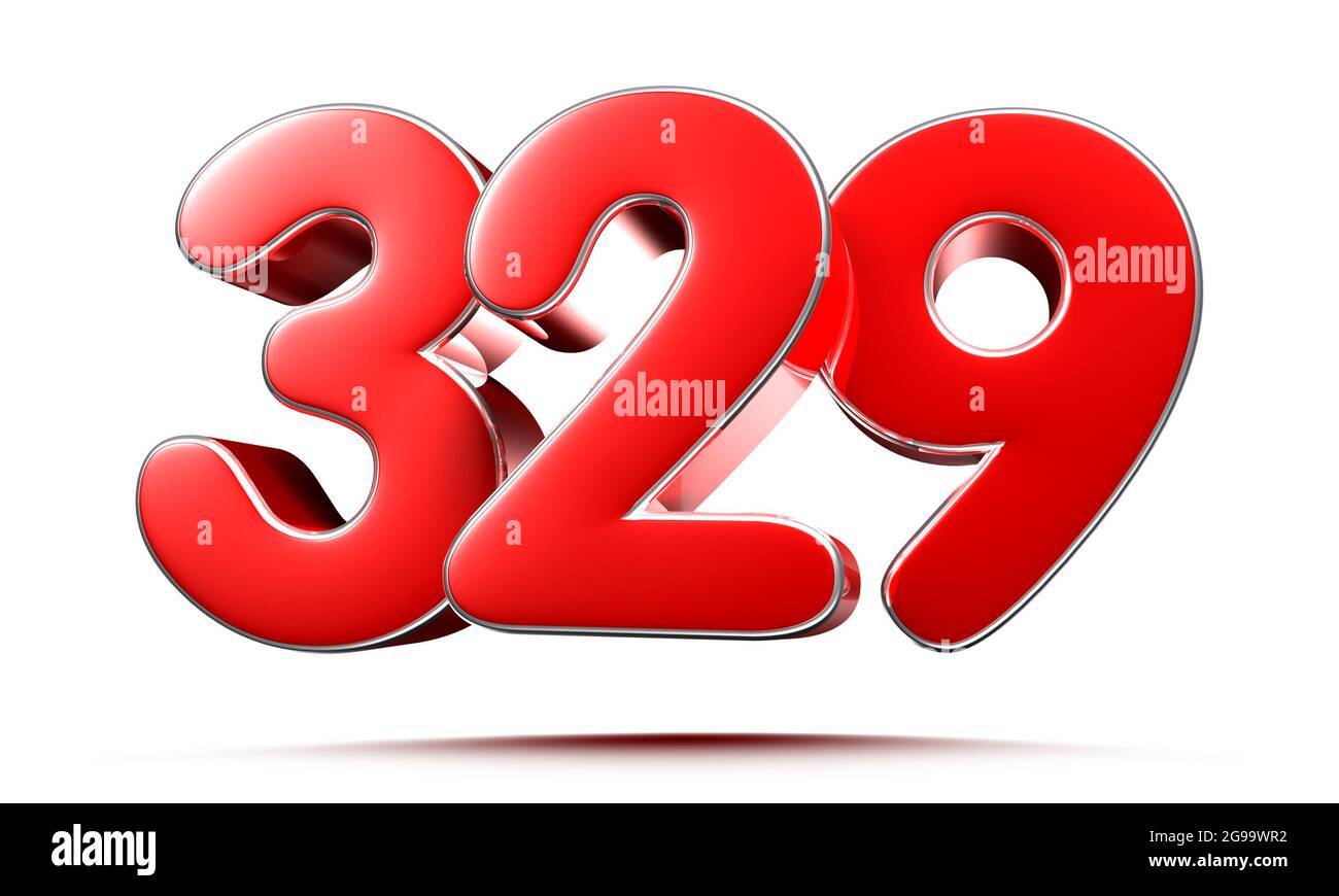 3d number 329 hi-res stock photography and images - Alamy
