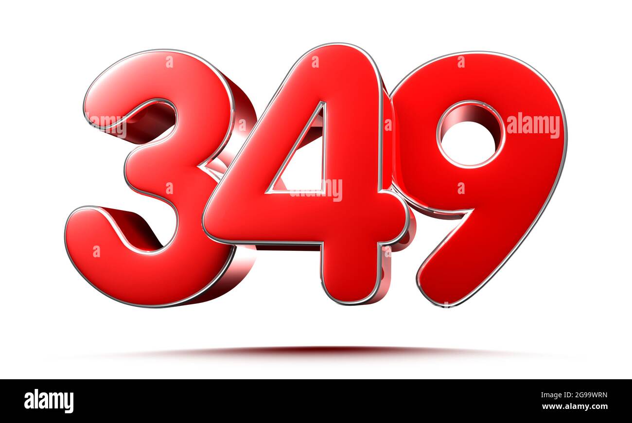 3d number 349 hi-res stock photography and images - Alamy
