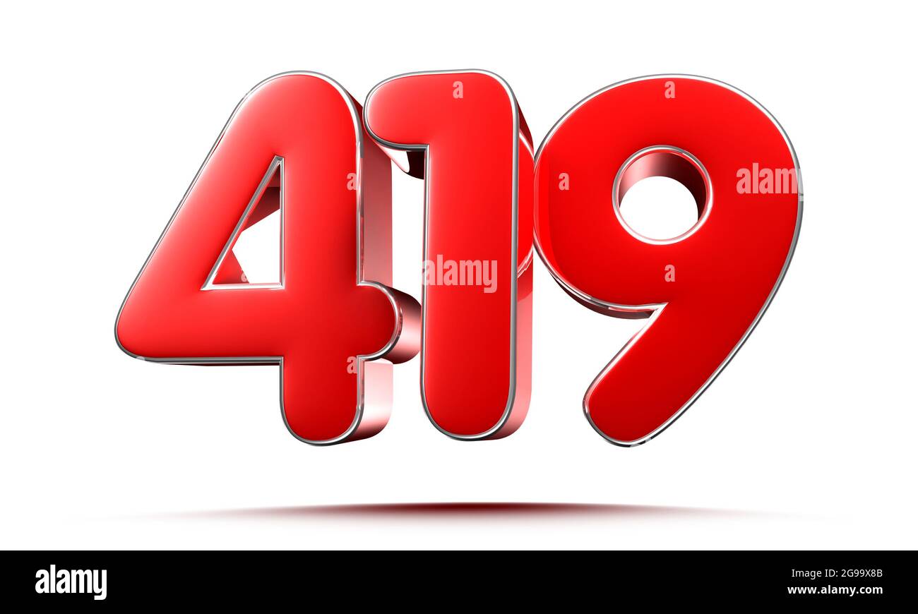 3d number 419 hi-res stock photography and images - Alamy