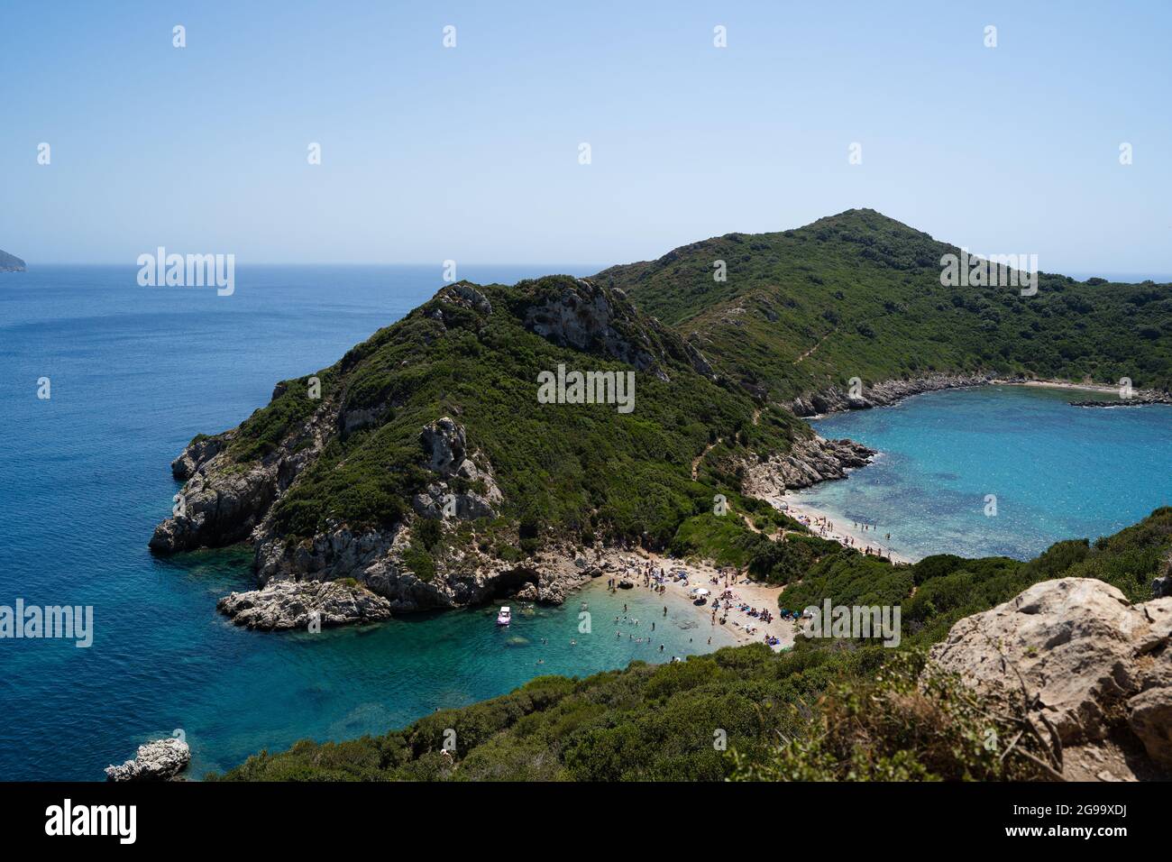 Landscape porto timoni corfu greece hi-res stock photography and images ...